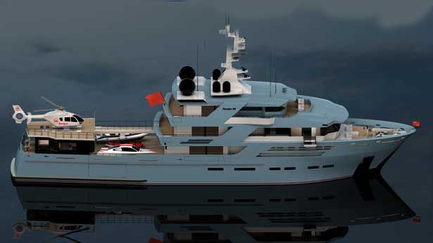 New 58m superyacht concept from ISA and Egg and Dart